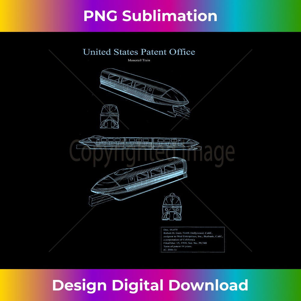 Monorail Blueprint - Deluxe PNG Sublimation Download - Reima - Inspire ...