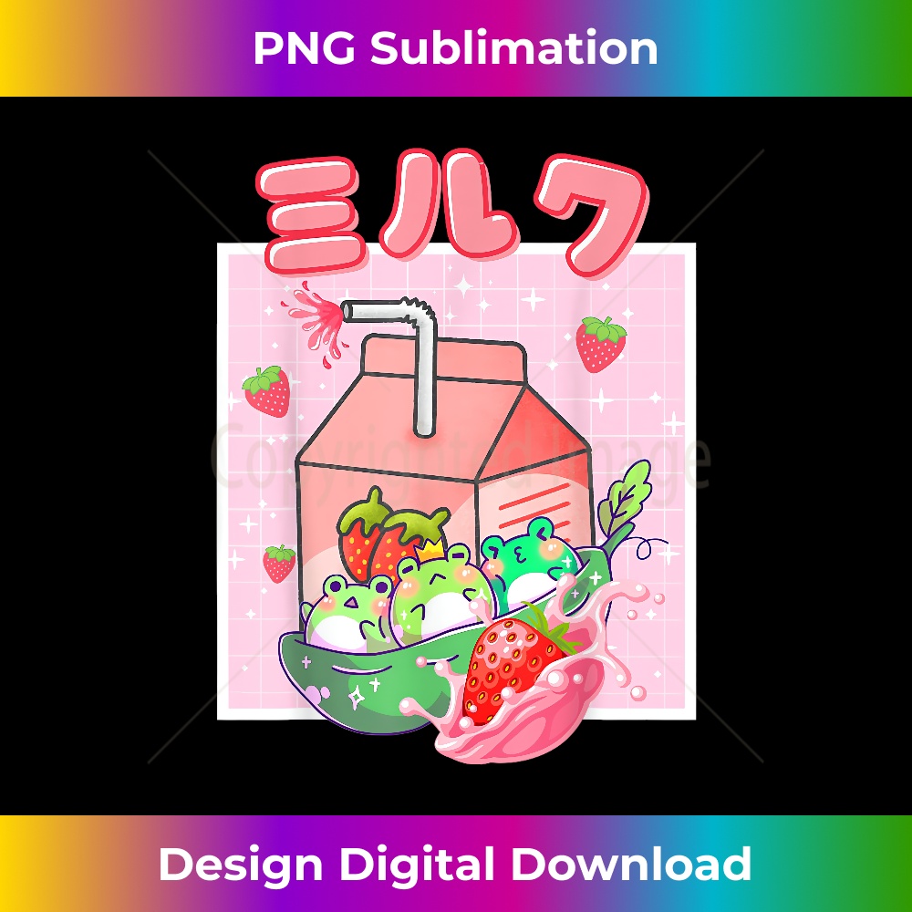 Cute Cottagecore Kawaii Frog Retro 90s Strawberry Milk - Urb | Inspire Uplift