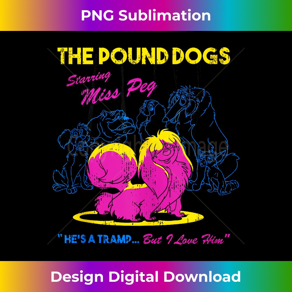 Disney The Lady And The Tramp Miss Peg Neon Portrait - Urban | Inspire ...