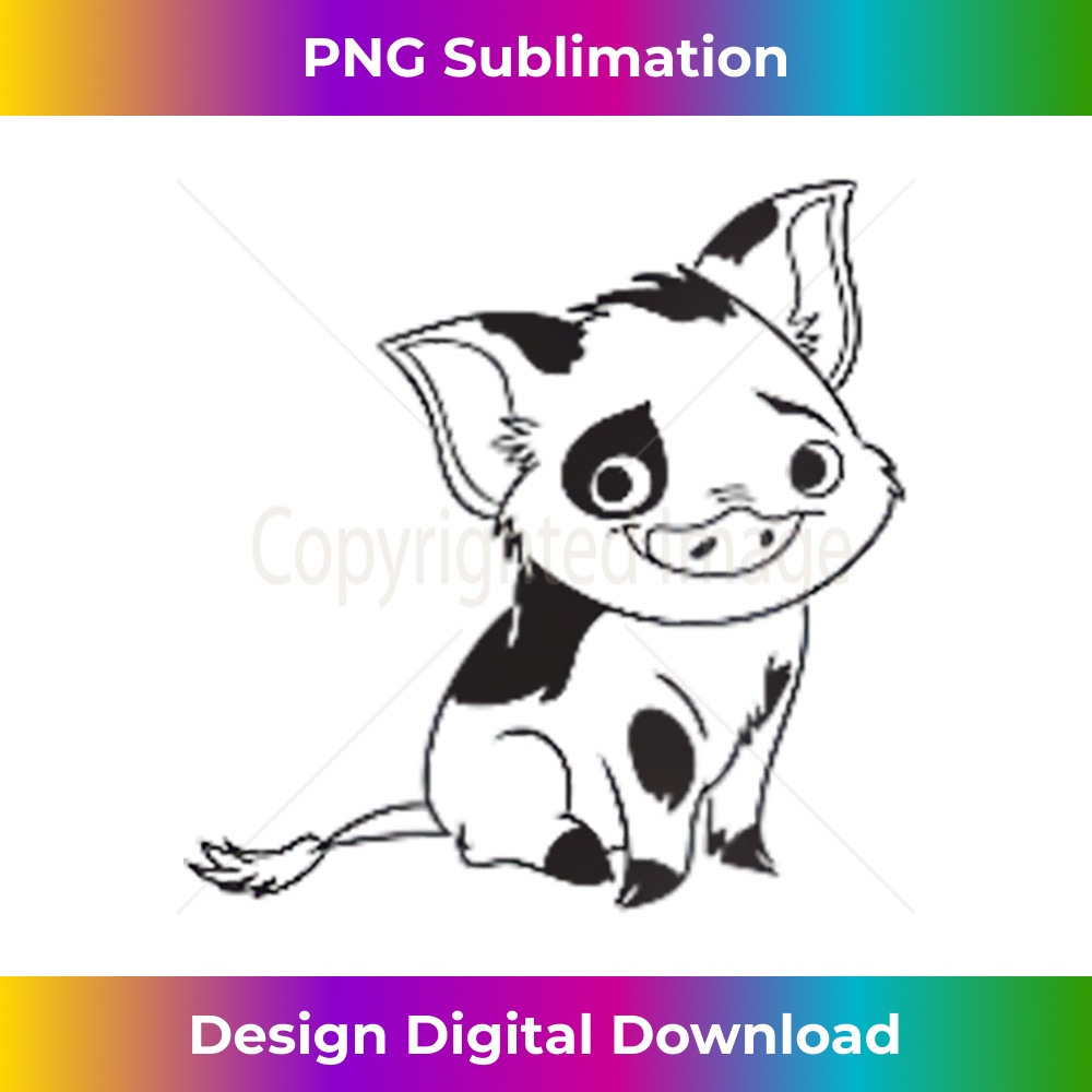 Disney Moana Pua Outline Left Chest - Crafted Sublimation Di | Inspire ...