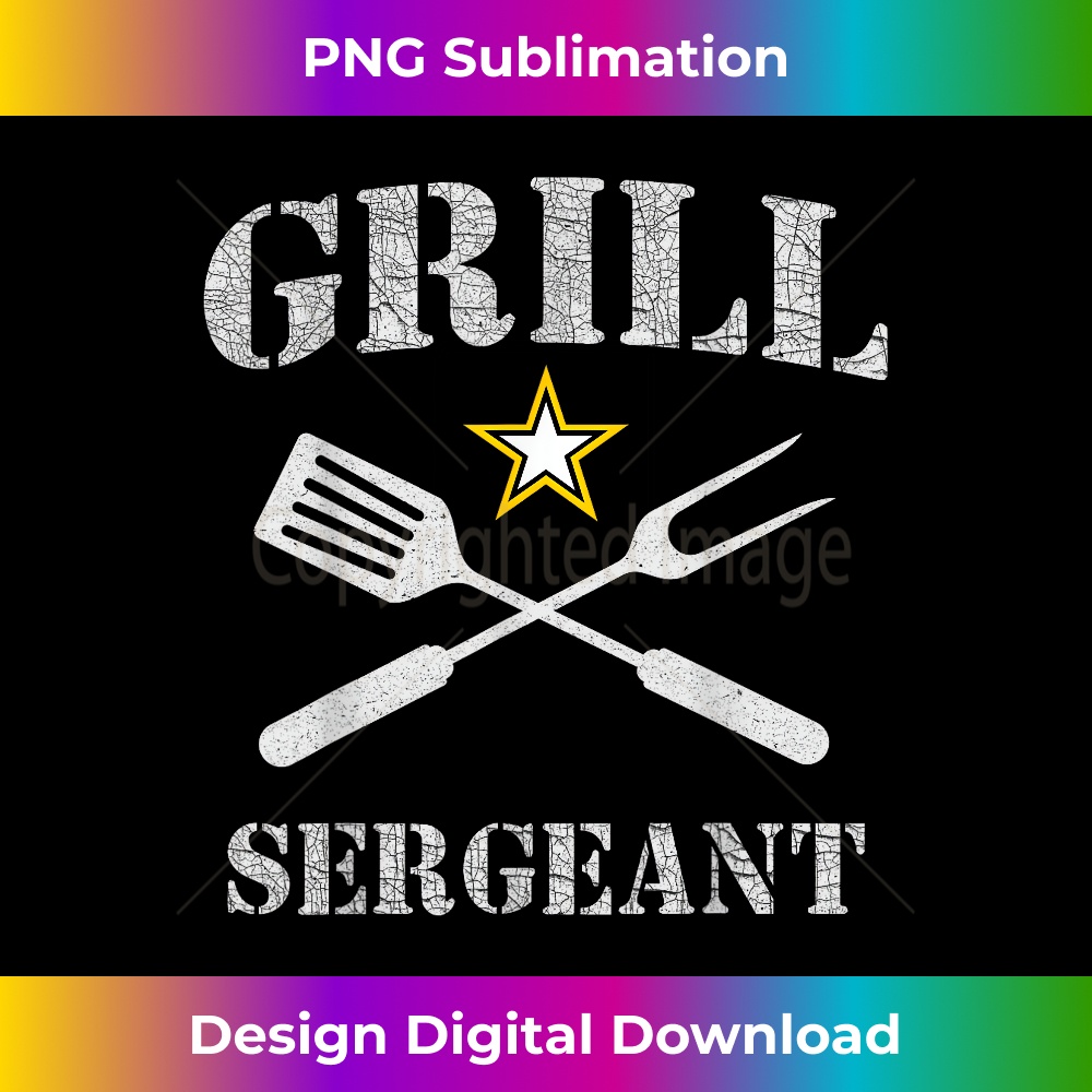 Grill Sergeant Funny Grilling BBQ Cookout Father's Day - Chi | Inspire Uplift