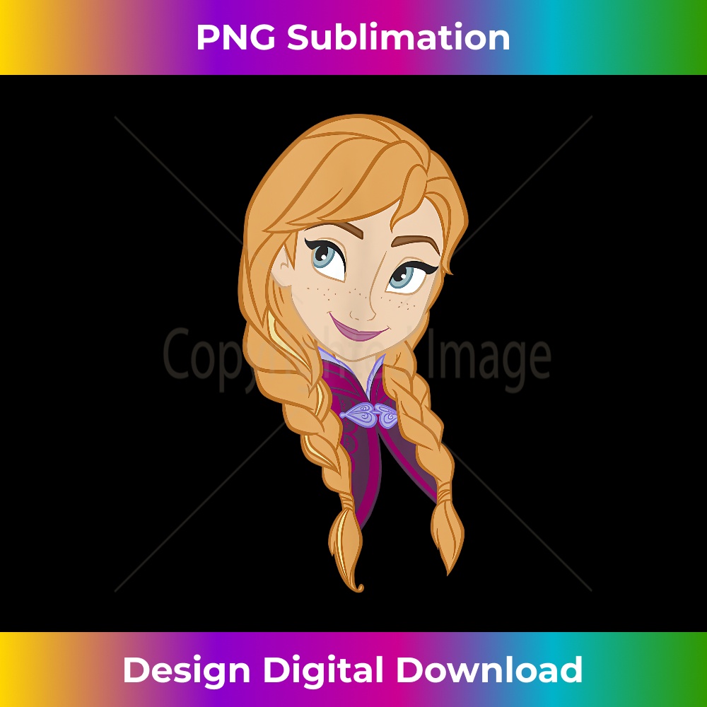 Disney Frozen Anna Big Face Portrait - Deluxe PNG Sublimatio | Inspire ...