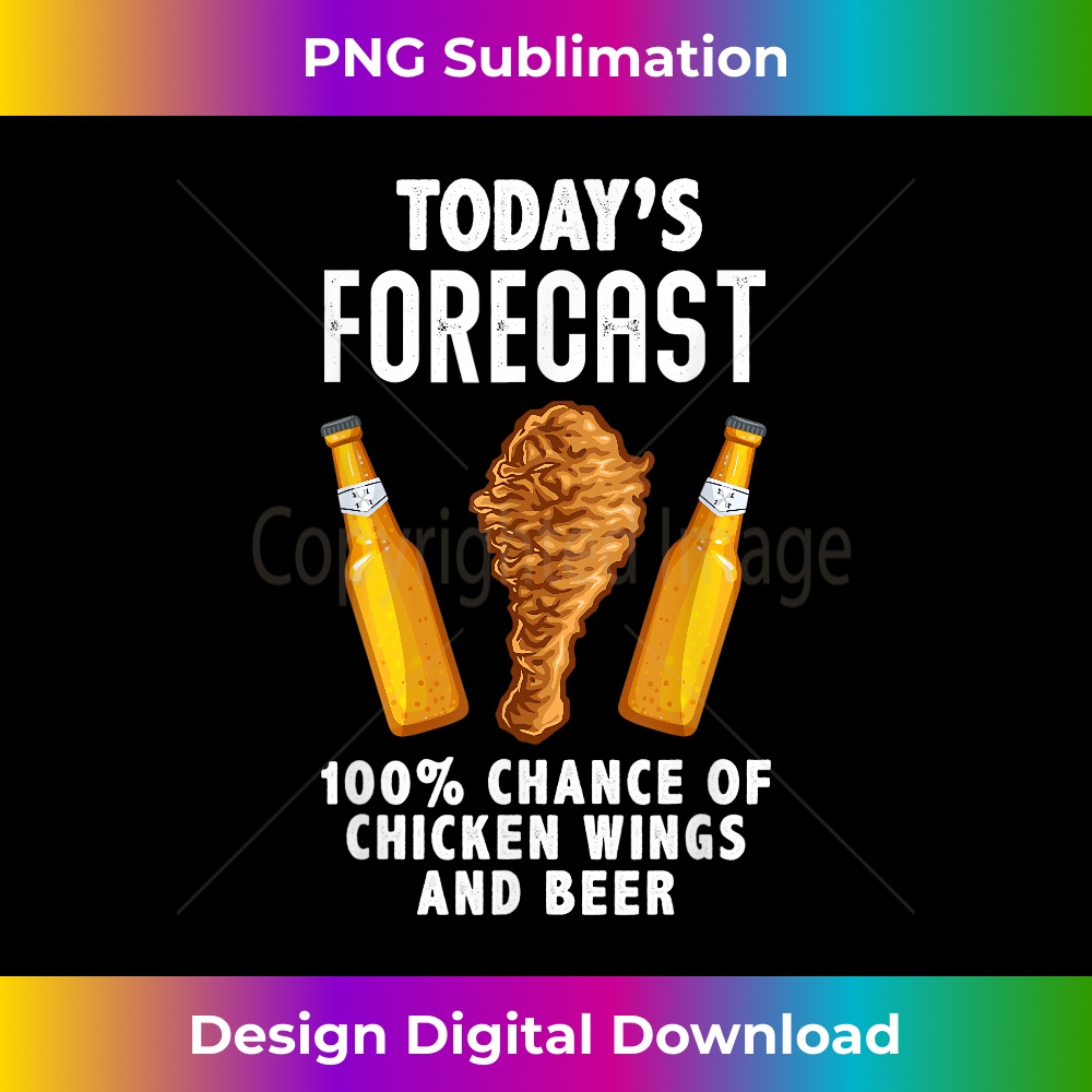 Funny Today's Forecast Chicken Wings And Beer Wings Lover - | Inspire ...