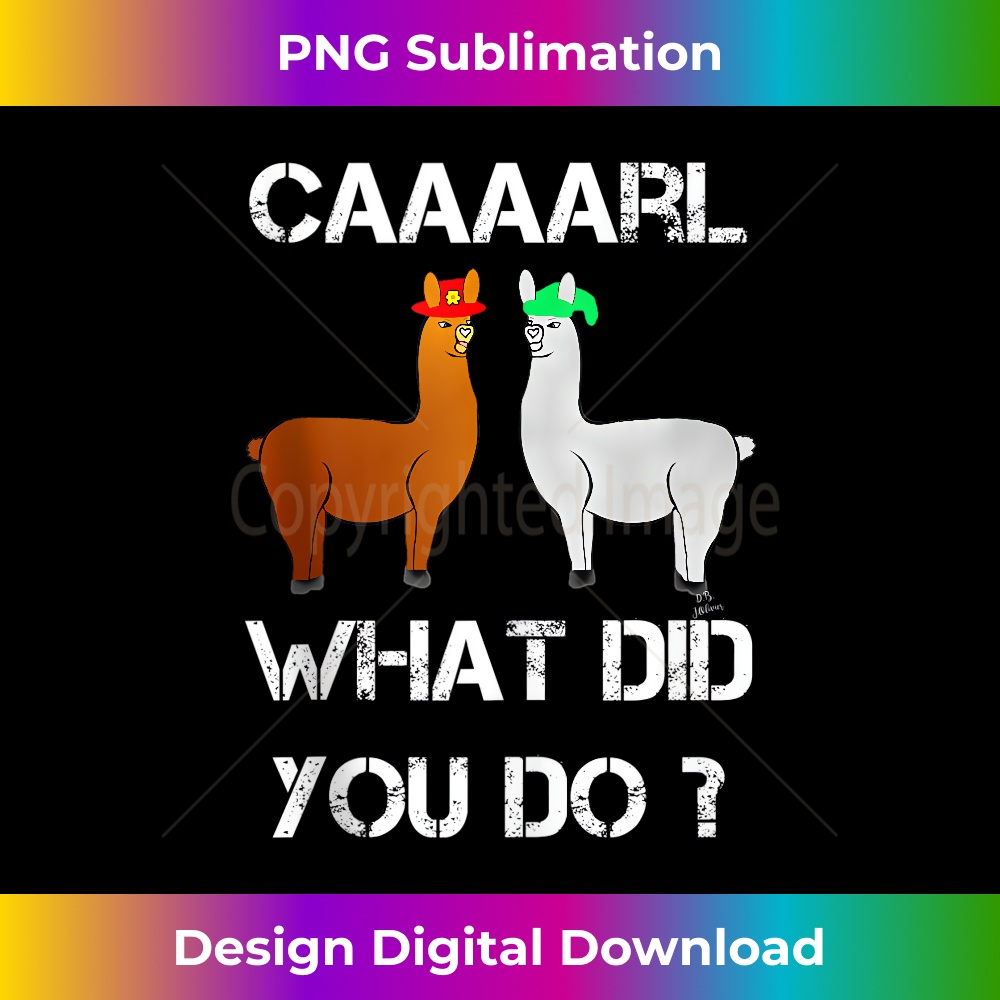 funny llama with hats lama with hat carl what did you do - S | Inspire ...