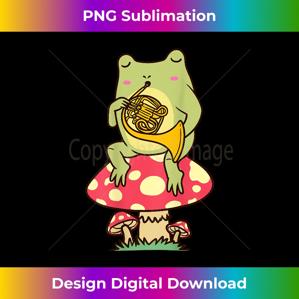 Frog On Mushroom French Horn Player Hornist - Classic Sublim | Inspire ...