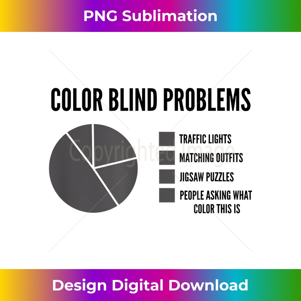 Funny Colorblind Color Blind Problems Pie Chart Joke - Craf | Inspire ...