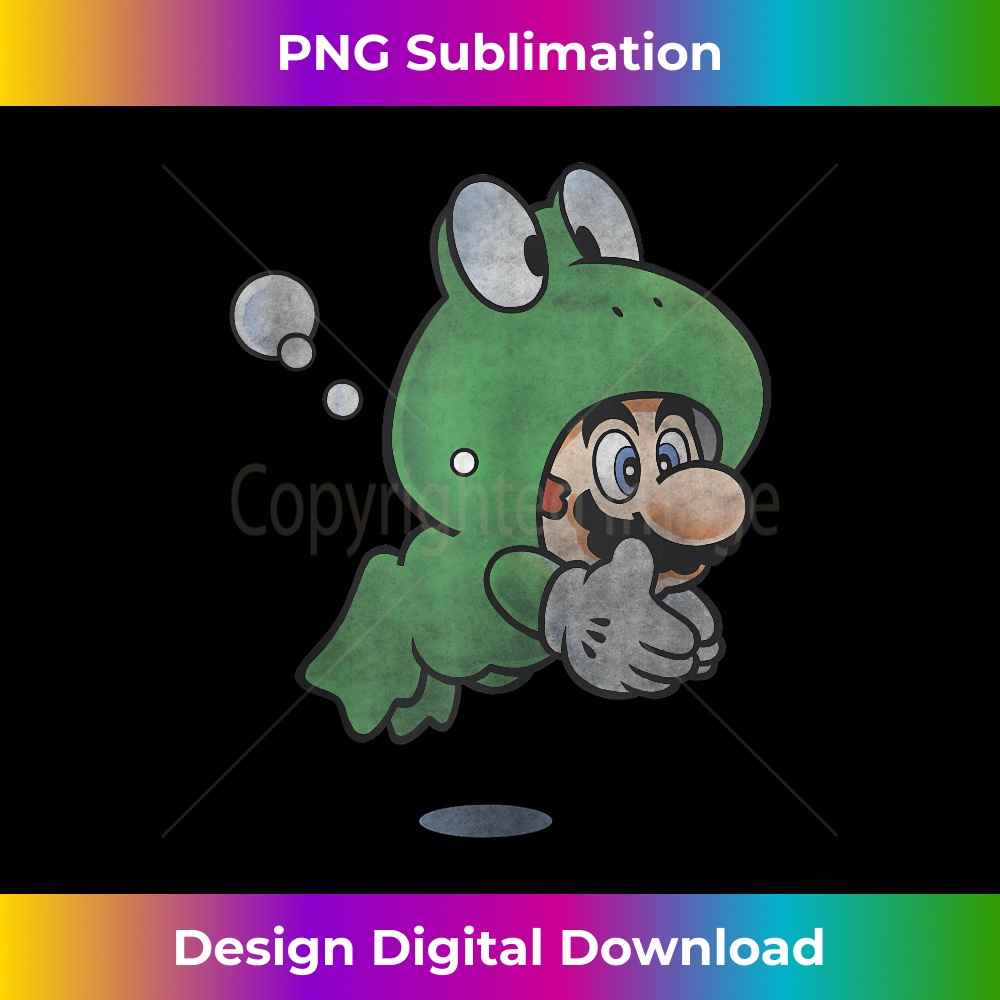 Super Mario Frog Mario Portrait - Sublimation-Optimized PNG - Inspire ...