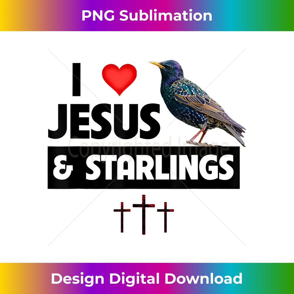 I Love Jesus and Starlings Bird Watching Camping Christian - | Inspire ...