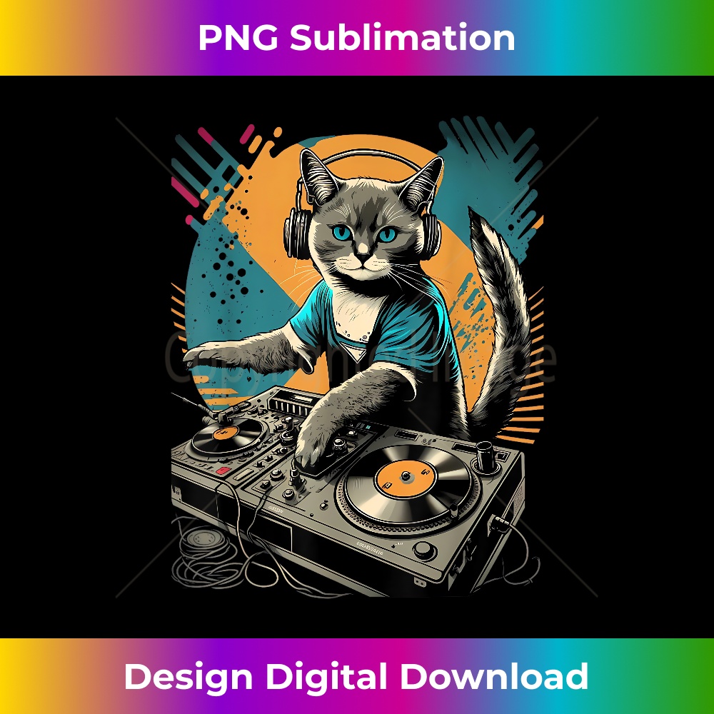 EDM Cat DJ, House Techno DNB DJ Cat, Cat with Headphones - S | Inspire ...