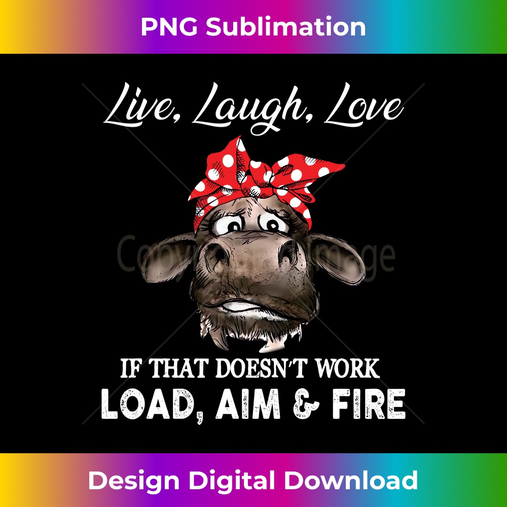 Live Laugh Love If That Doesn't Work Load Aim And Fire Cow - | Inspire ...