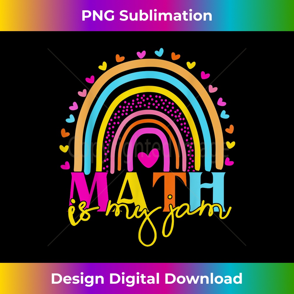 Math Teacher - Math Is My Jam Rainbow Teacher - Urban Sublim | Inspire ...
