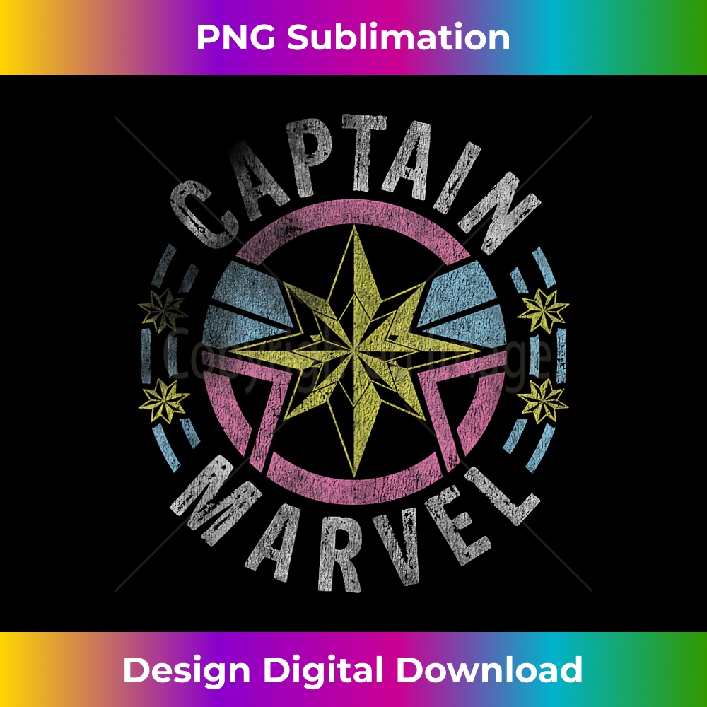Captain Marvel '90s Style Logo - Contemporary PNG Sublimatio - Inspire ...