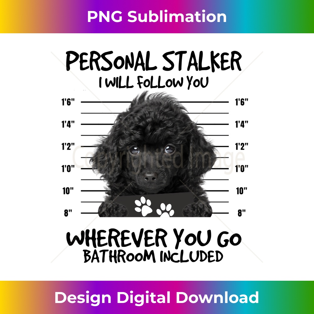 Funny Personal Stalker Black Toy Poodle For Dog Owner - Soph | Inspire ...