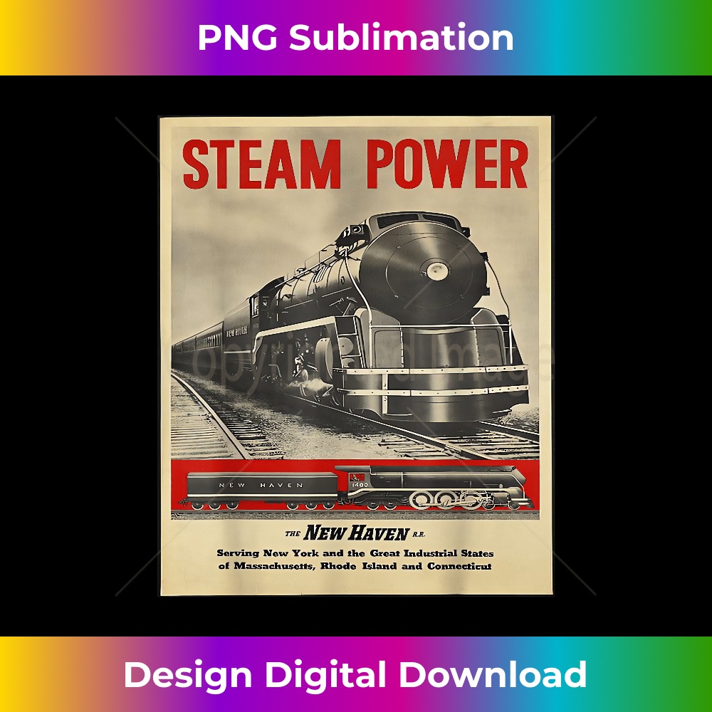 Steam Power Engine Train - Bespoke Sublimation Digital File | Inspire ...