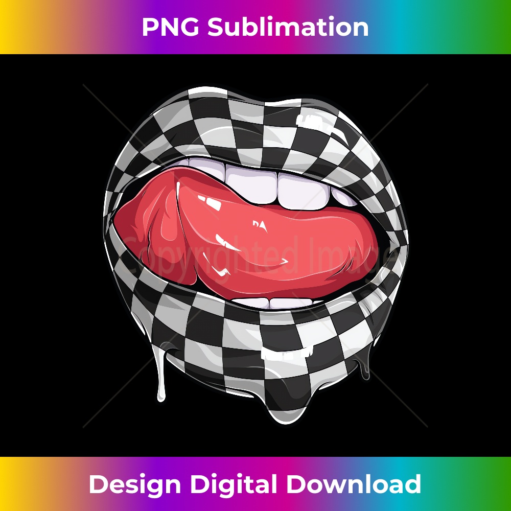 Funny Checkered Black White Lip Racer Race racing car - Inno | Inspire ...