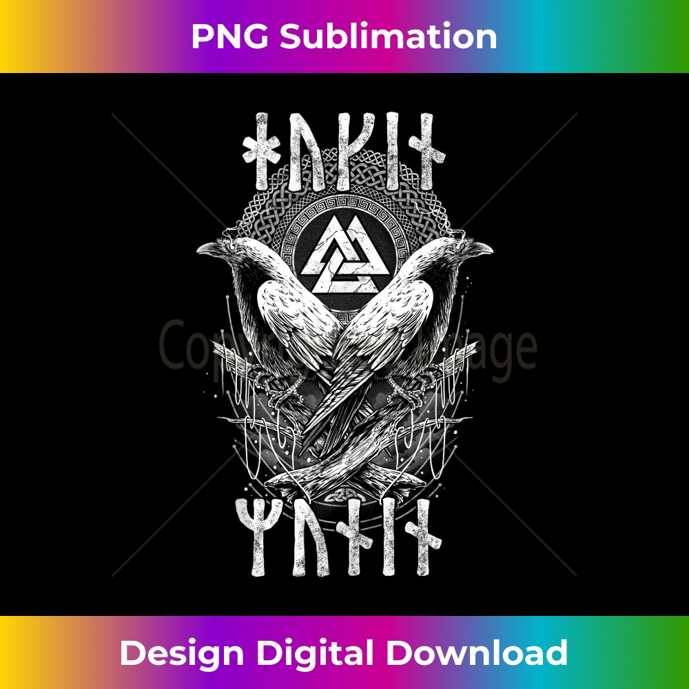 Viking Raven Norse Valknut Runes Pagan Mythology - Deluxe PN | Inspire ...