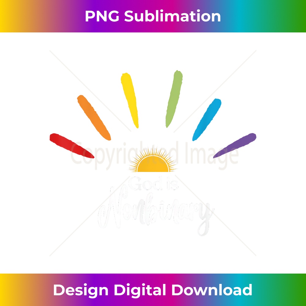 God is Nonbinary LGBT Non-Binary - Eco-Friendly Sublimation | Inspire ...