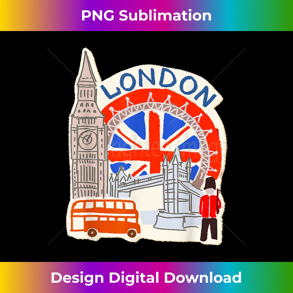 London England Tower Bridge Big Ben Eye Bus Union Jack flag - Inspire ...