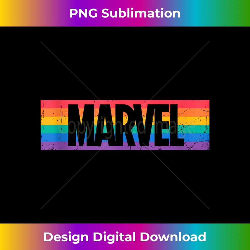 Marvel Logo Pride - Sublimation-Optimized PNG File - Craft w | Inspire ...