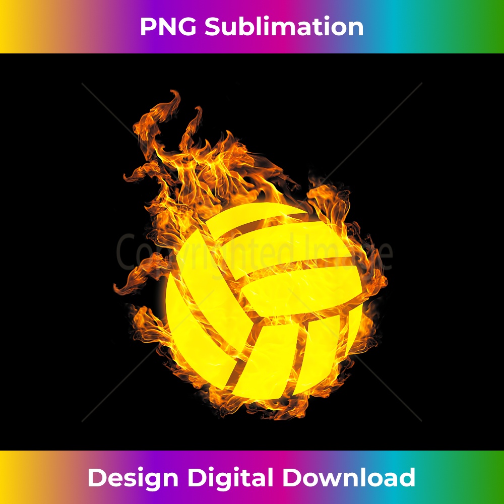 Fire Volleyball Ball Flaming Volleyball Player - Timeless PN | Inspire ...