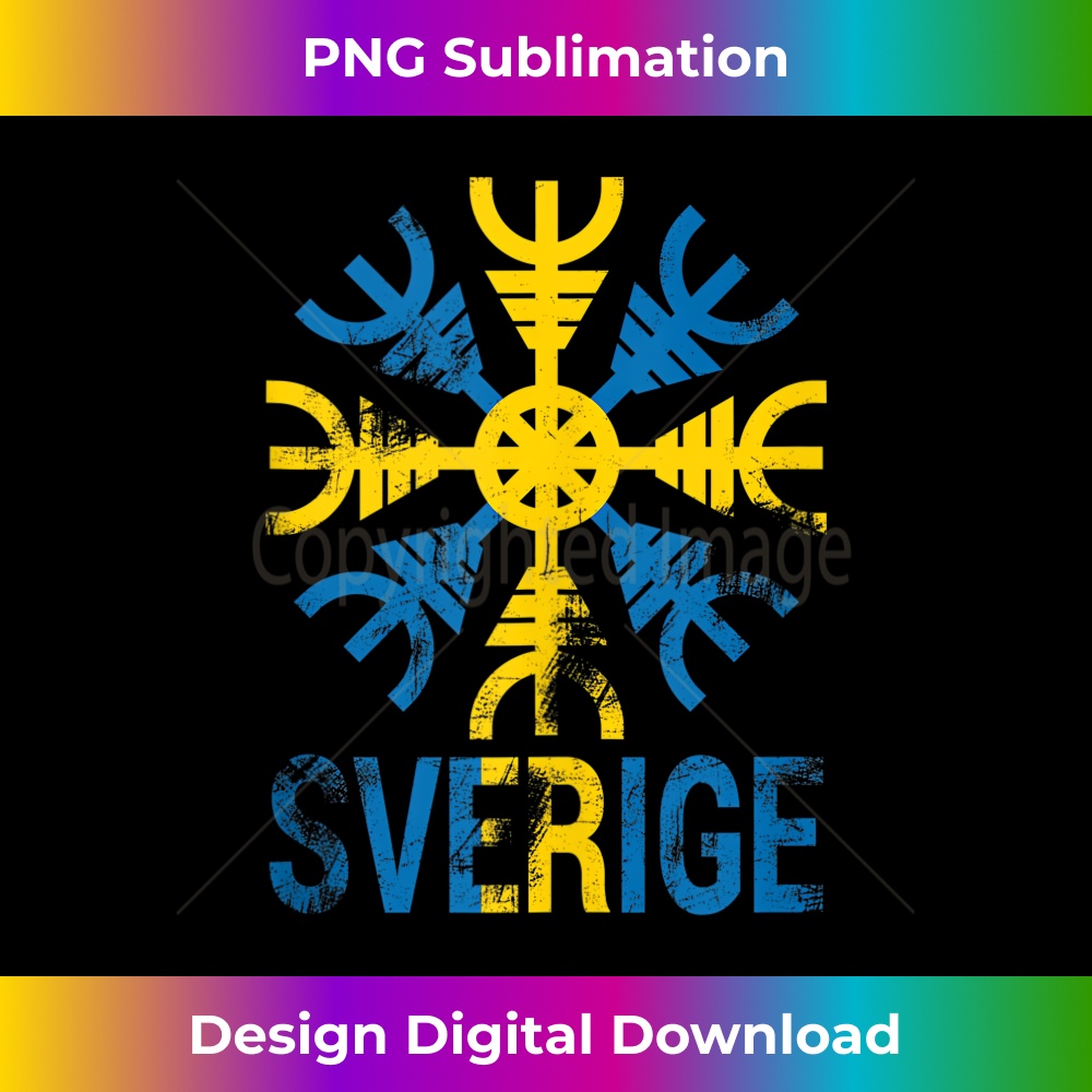 Sweden Sverige Swedish Flag Helm of Awe Rune Viking - Chic S | Inspire ...