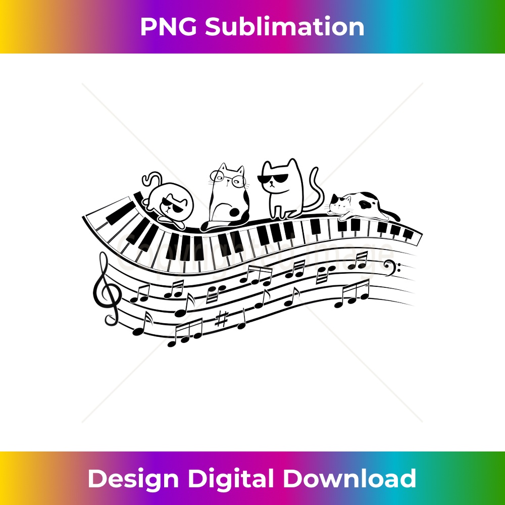 Piano Keyboard Player - Cats Piano Keyboard - Futuristic PNG | Inspire ...