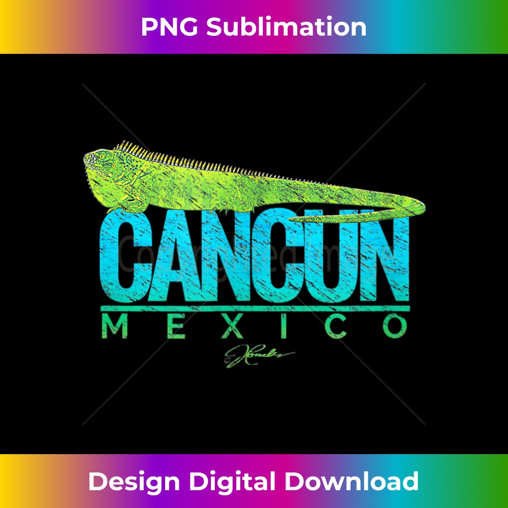 Cancun Mexico Lizard Gecko - Vibrant Sublimation Digital Dow - Inspire ...