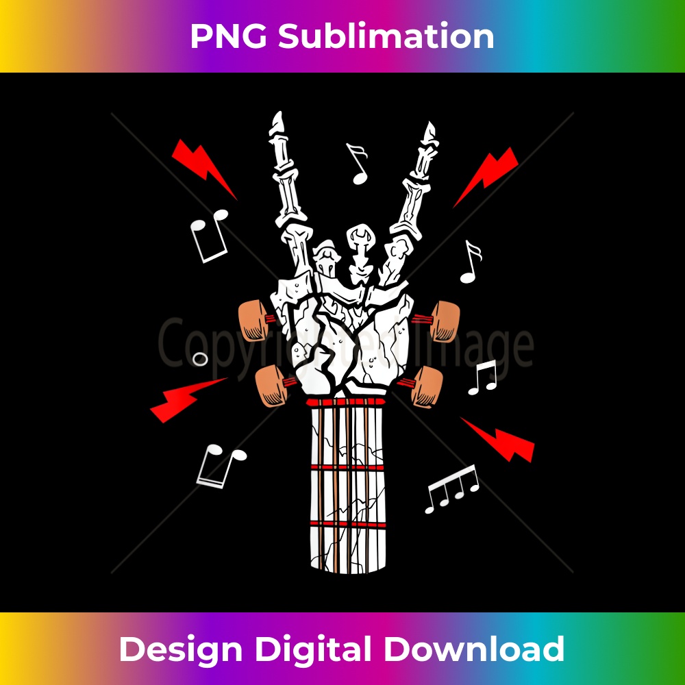 Rock And Roll Skeleton Hand Bass Guitar Player Musician - Cl | Inspire ...