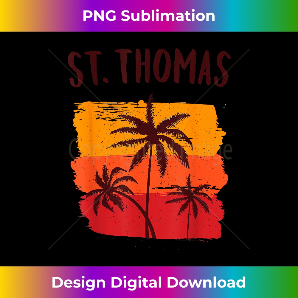 St Thomas Tropical Cruise Palm Trees Vacation Souvenir - Boh | Inspire ...