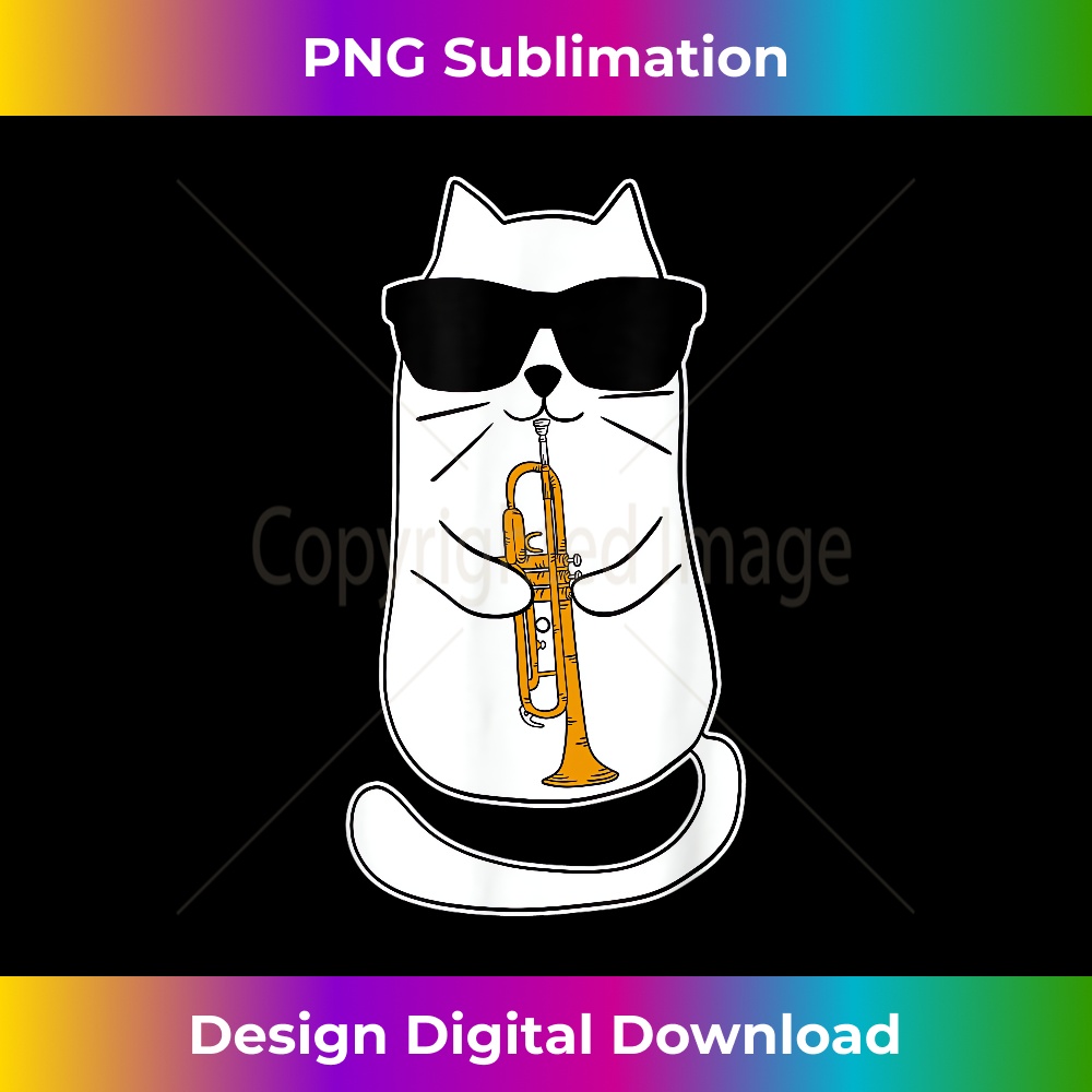 Trumpet Cat Funny Trumpet Player - Sublimation-Optimized PNG | Inspire ...