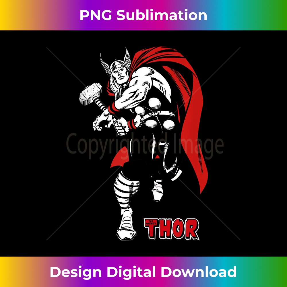Marvel Thor Ready For Action Portrait Logo - Vibrant Sublima | Inspire ...