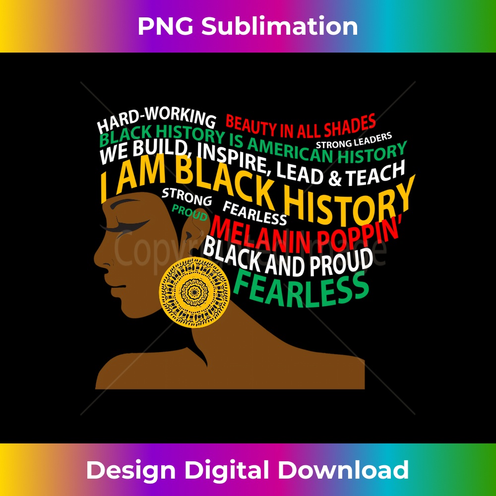 I Am Black History Words in Hair Black Woman - Urban Sublima | Inspire ...
