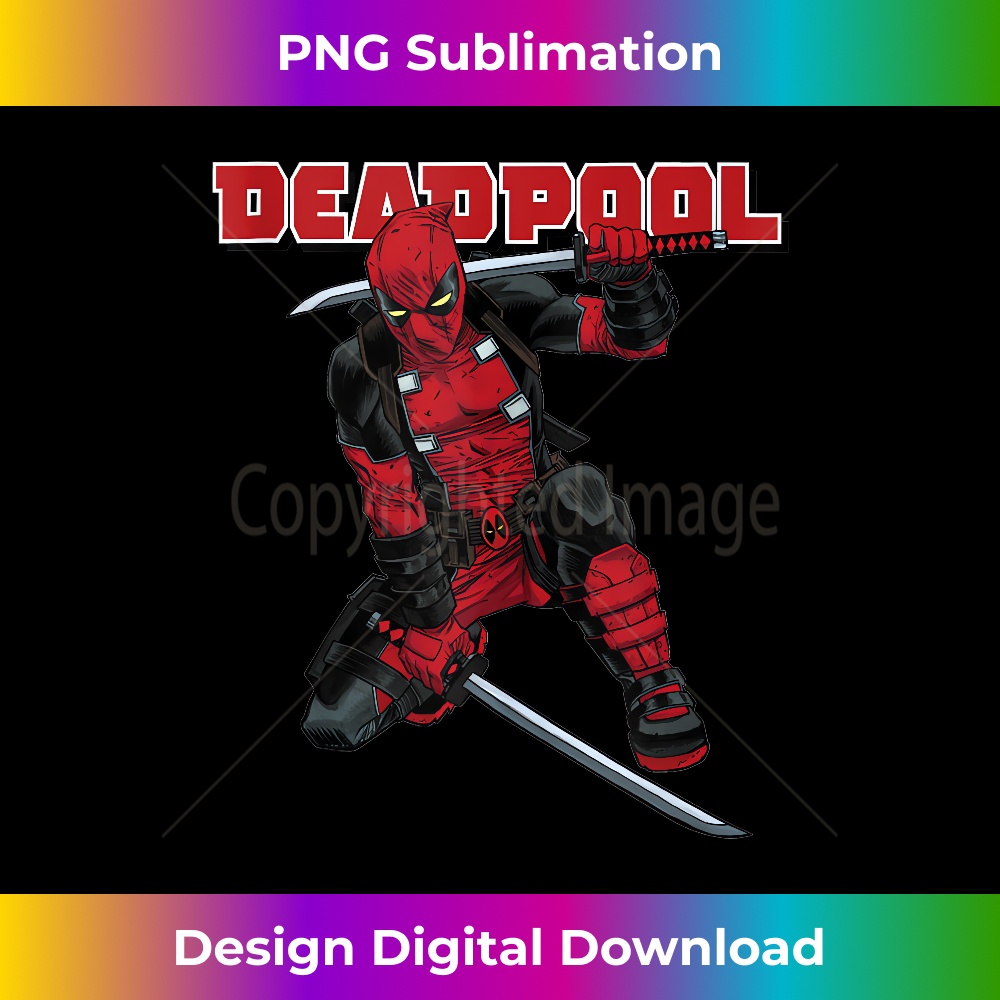 Marvel Deadpool Katana Pose Mercs for Money Comic Cover Art | Inspire ...