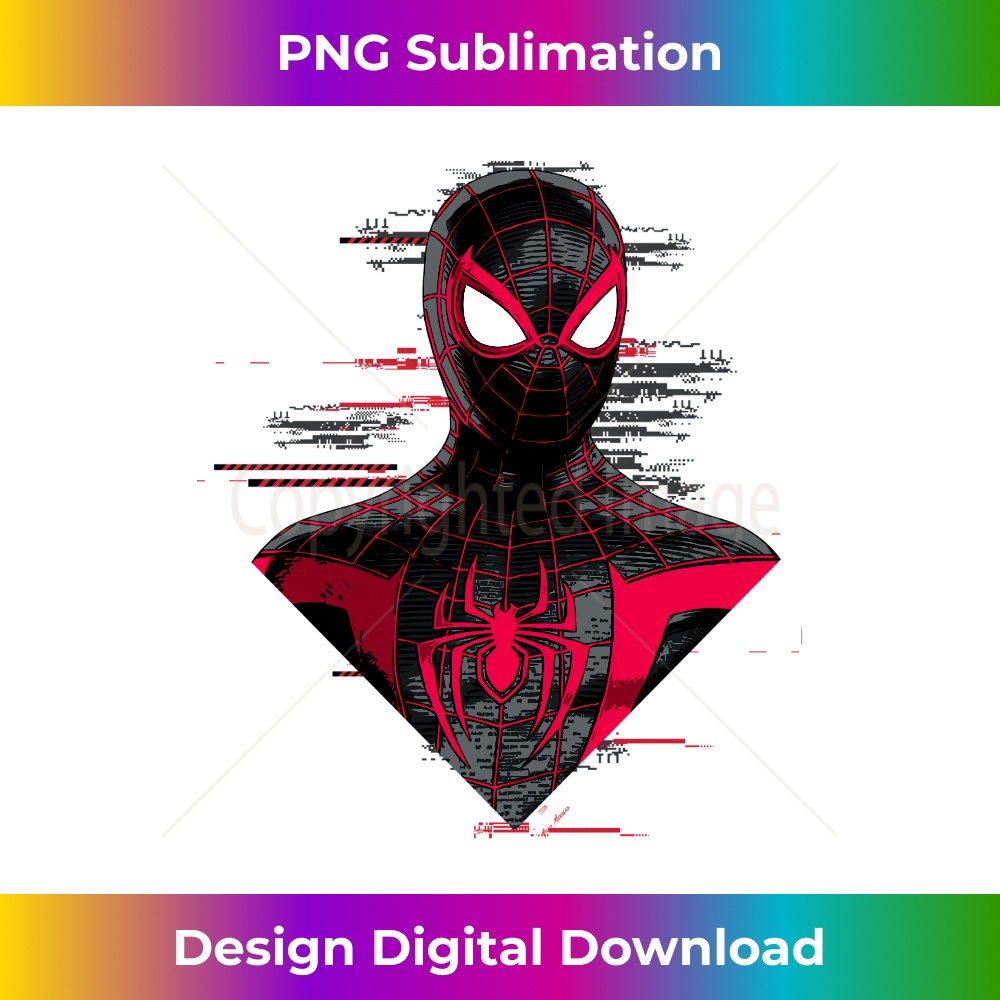 Marvel Spider-Man Miles Morales Glitch Big Face - Vibrant Su | Inspire ...