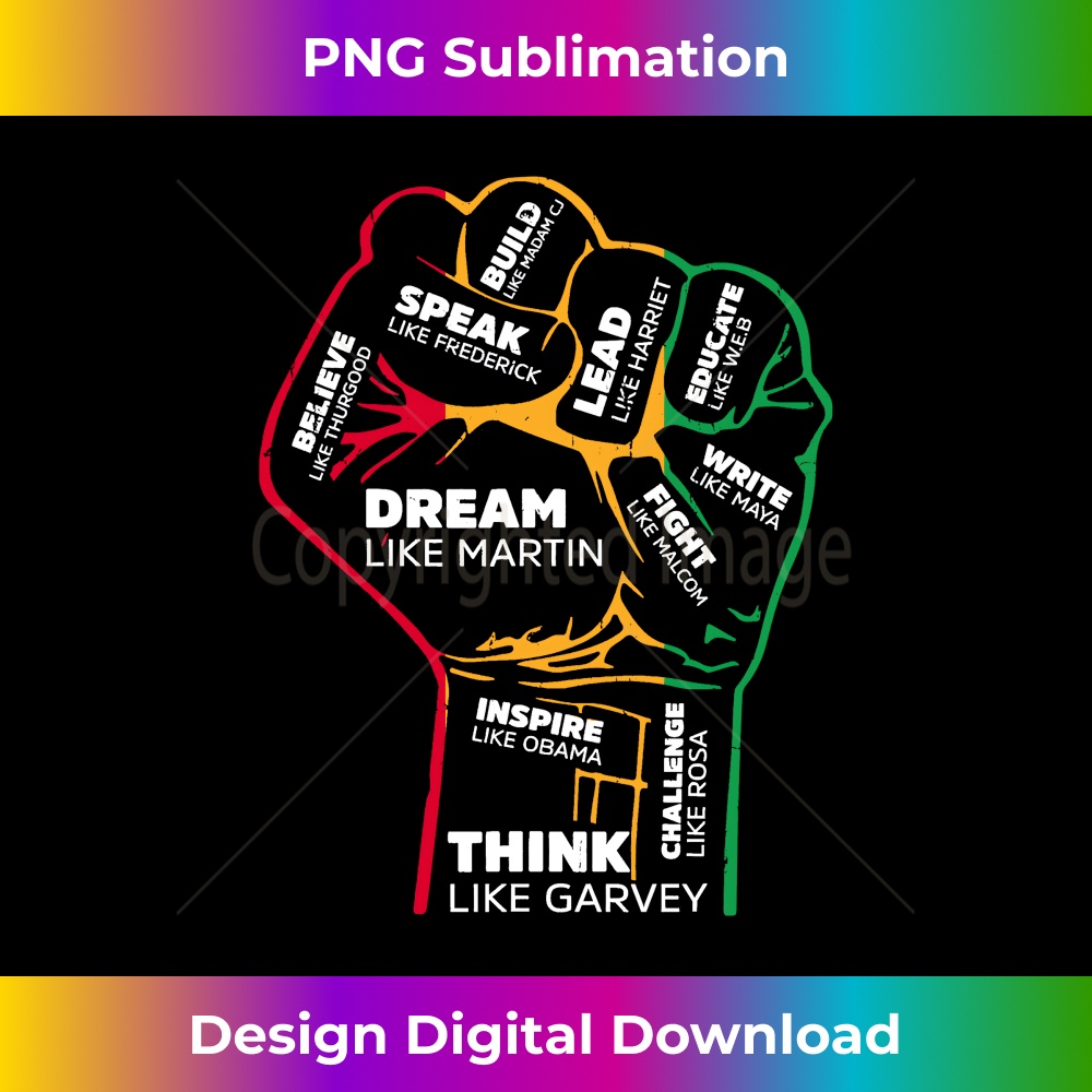 Inspiring Black Leaders Power Fist Hand Black History Month | Inspire ...