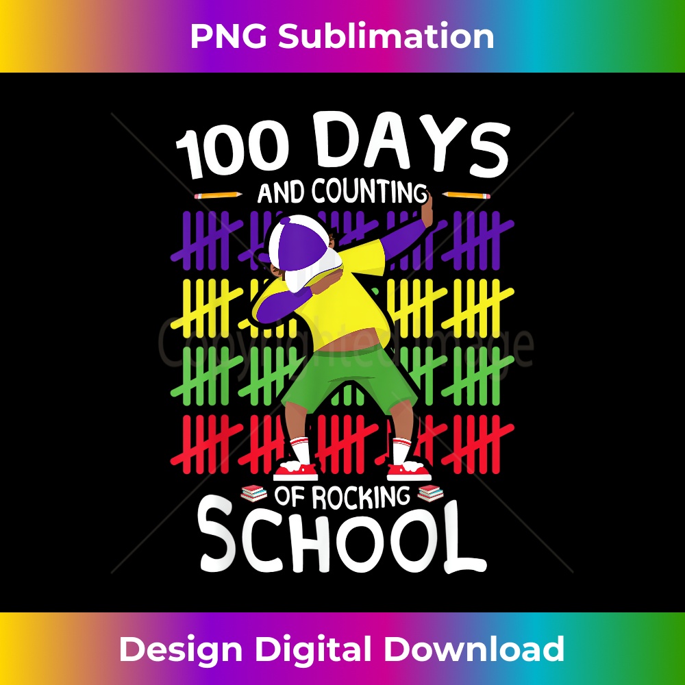 Dabbing Kid 100 Days Rocking School Black History Month - Su | Inspire ...