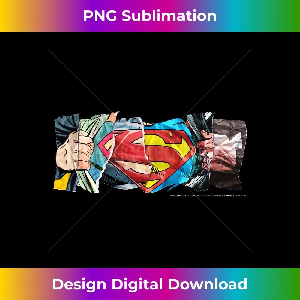 DC Comics Superman Paper Chest Logo - Deluxe PNG Sublimation | Inspire ...