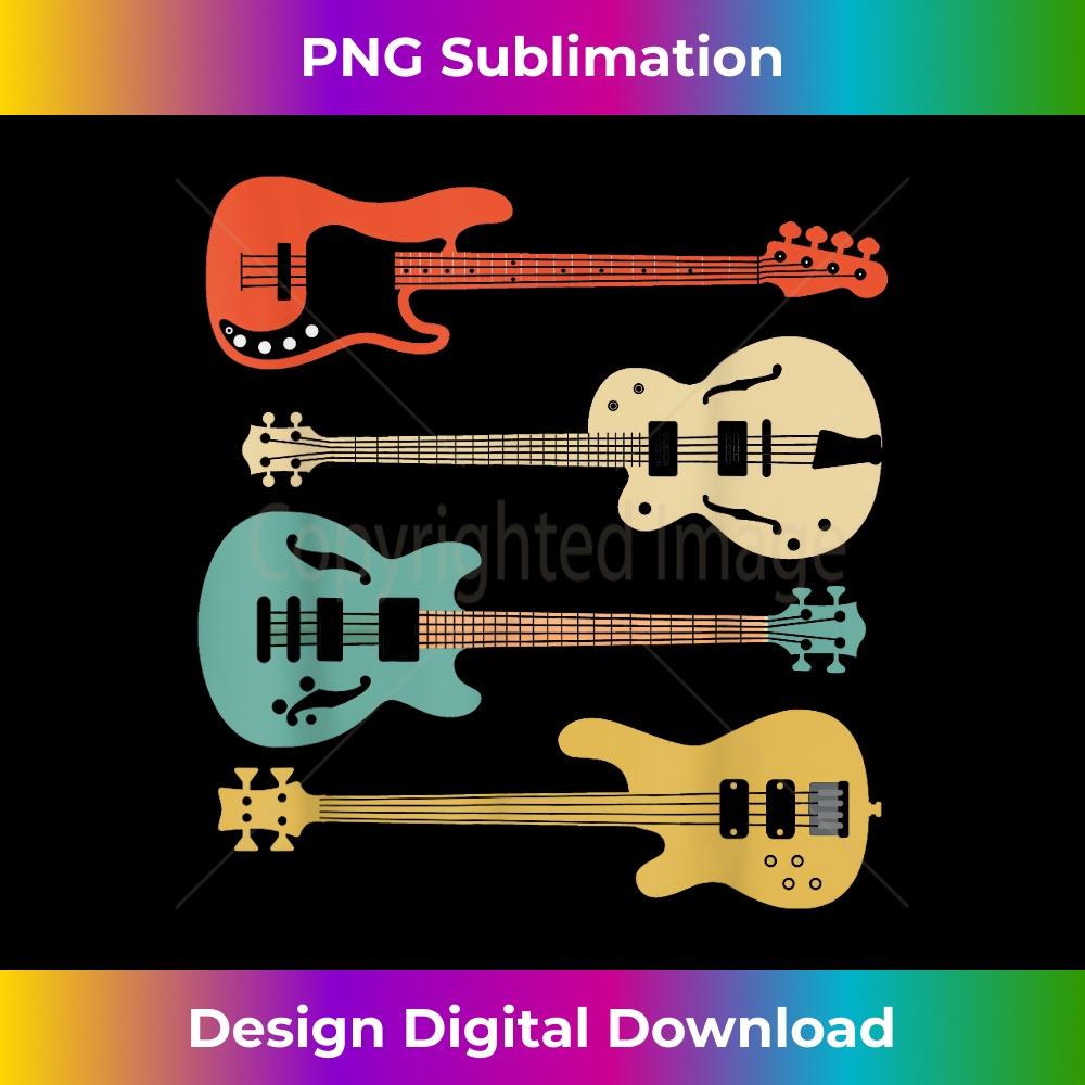 Vintage Retro Bass Guitar Bassist Player - Vibrant Sublimati | Inspire ...