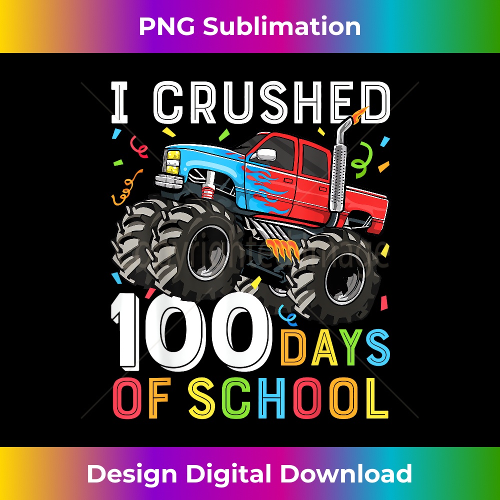 100 Days of School Monster Truck 100th Day of School Boys - | Inspire ...