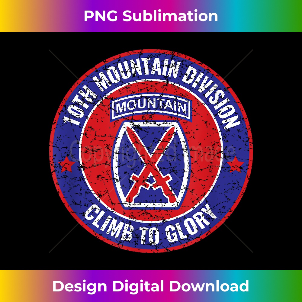 10th Mountain Division T Climb To Glory - Sleek Sublimation | Inspire Uplift