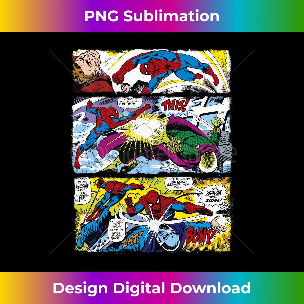 Marvel Spider-Man Comic Panels - Luxe Sublimation PNG Downlo | Inspire ...
