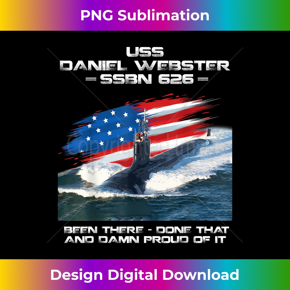 USS Daniel Webster SSBN-626 American Flag Submarine Veteran | Inspire ...