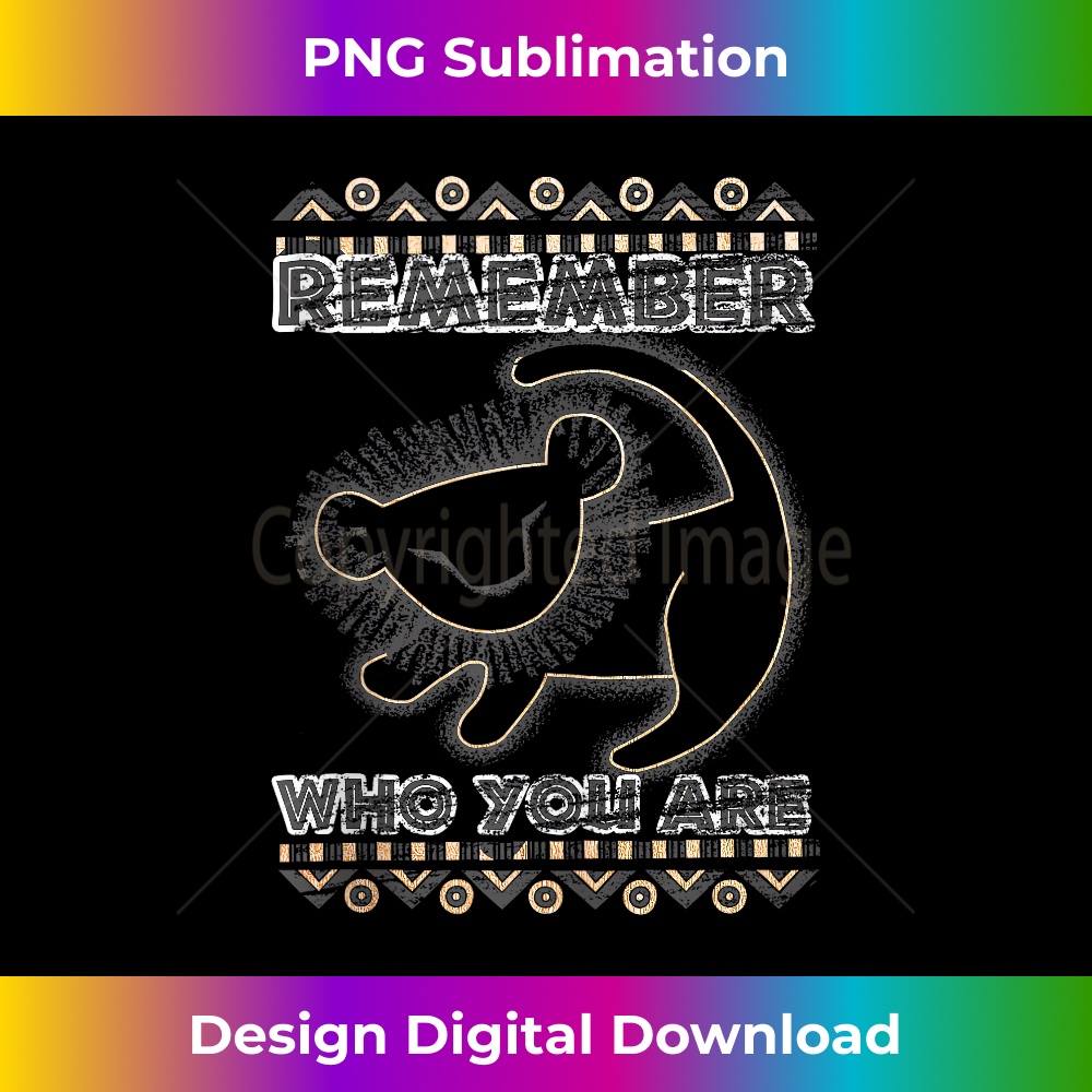 Disney Lion King Remember Who You Are Geometric Portrait - E | Inspire ...