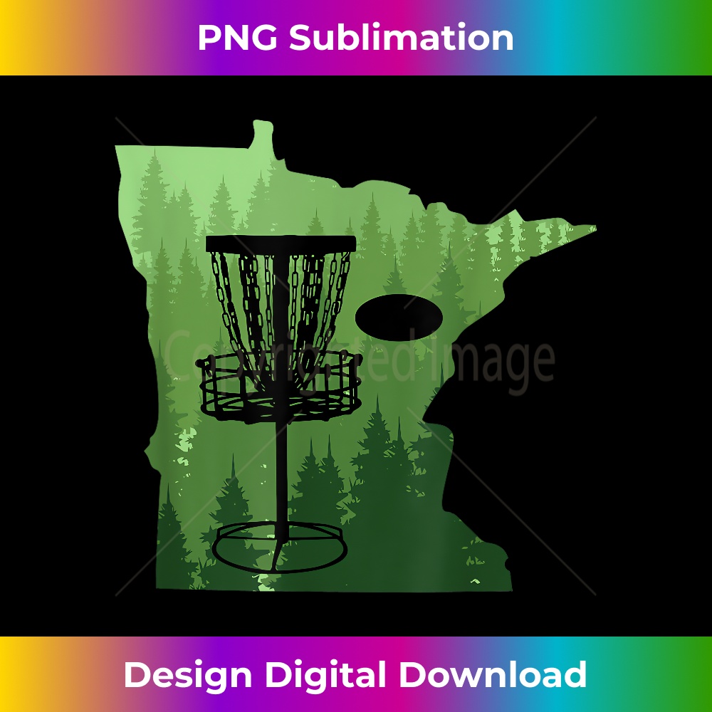 Map Minnesota Disc Golf Player Frisbees Disc Golfer Golfing | Inspire ...