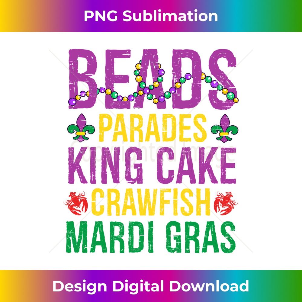Beads Parades King Cake Crawfish Mardi Gras Funny Carnival - | Inspire ...