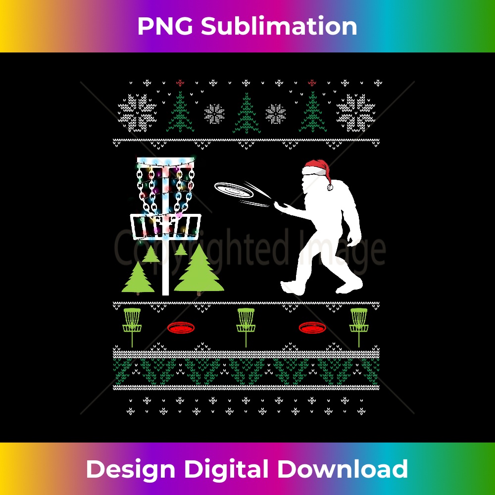 Ugly Disc Golf Christmas er Big Foot Playing Frolf - Deluxe | Inspire ...