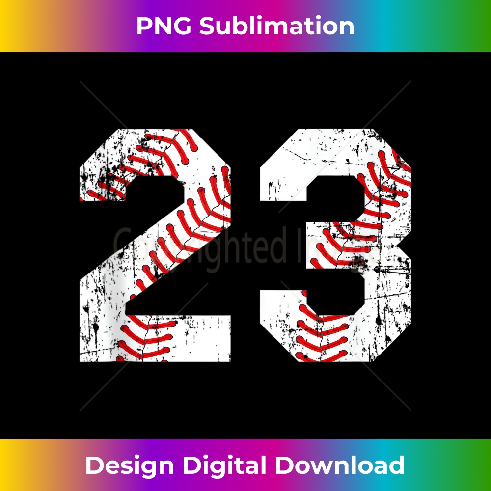 Vintage Baseball 23 Jersey Number - Innovative PNG Sublimati | Inspire ...
