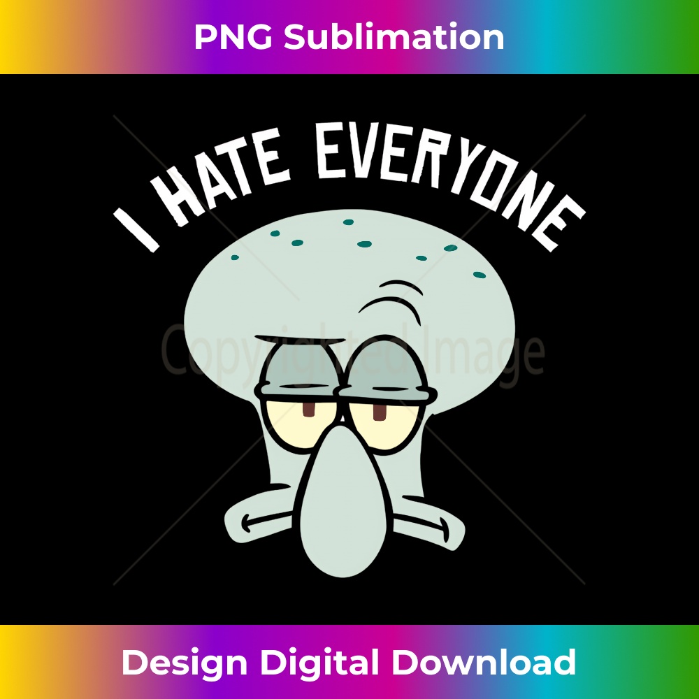 SpongeBob SquarePants Squidward I Hate Everyone Long - Delux | Inspire ...