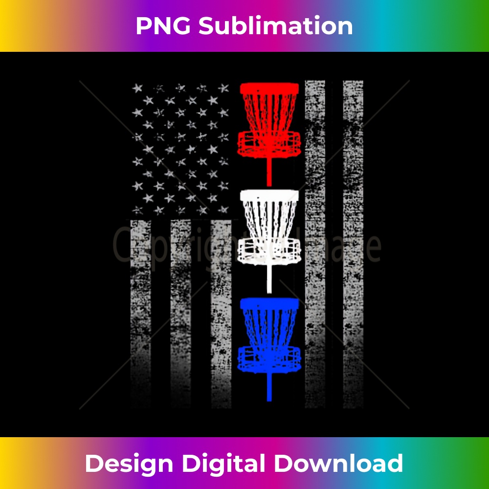Two-Sided Red, White and Blue Disc Golf Flag - Minimalist Su | Inspire ...