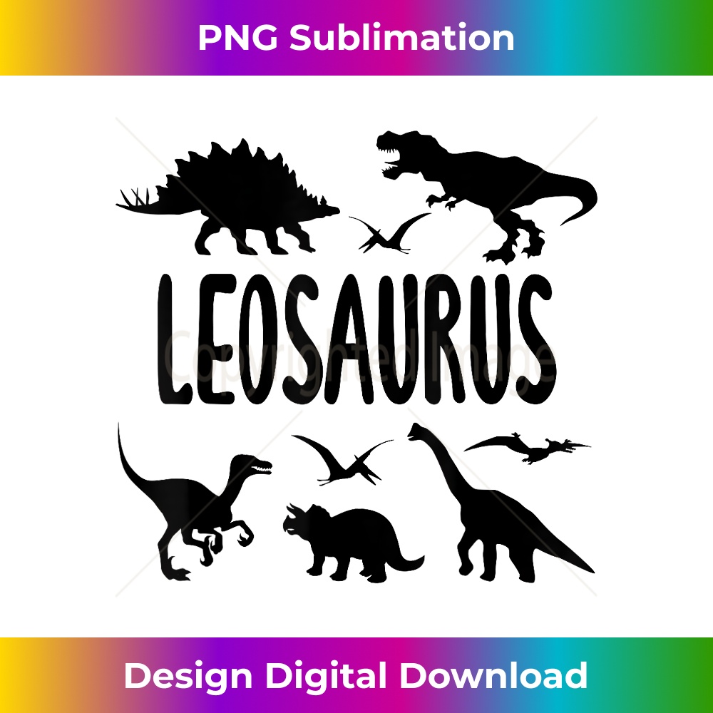 Dinosaur T Rex Leo Leosaurus Boys Dino Name - Urban Sublimat - Inspire ...